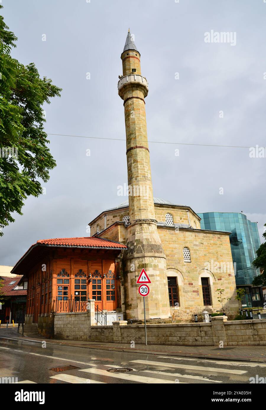 The historical Yasar Pasha Mosque in Pristina, Kosovo, was built by the ...