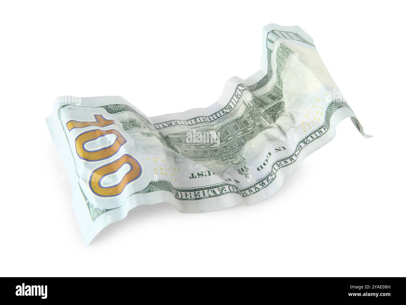Us dollar bill crumpled hi-res stock photography and images - Alamy