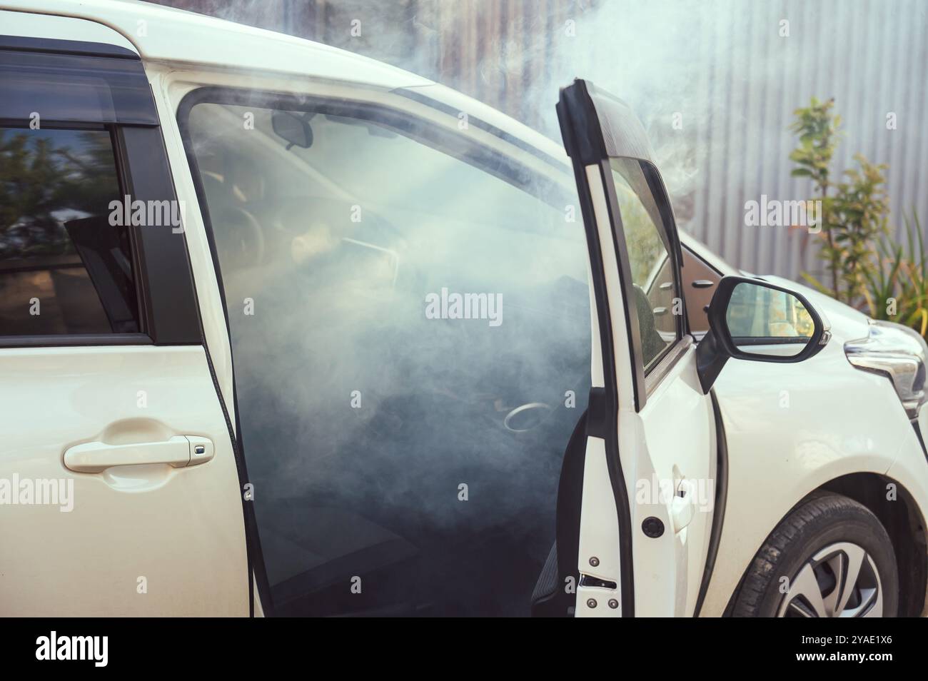 Car fuming hi-res stock photography and images - Alamy