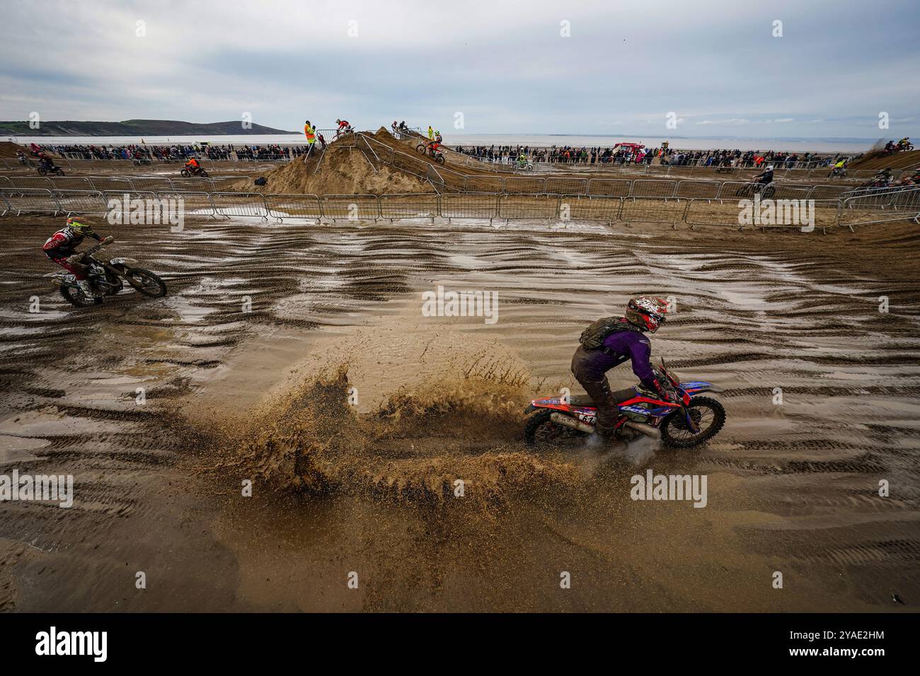Action during the ROKiT Weston Beach Race 2024 in Weston-super-Mare ...