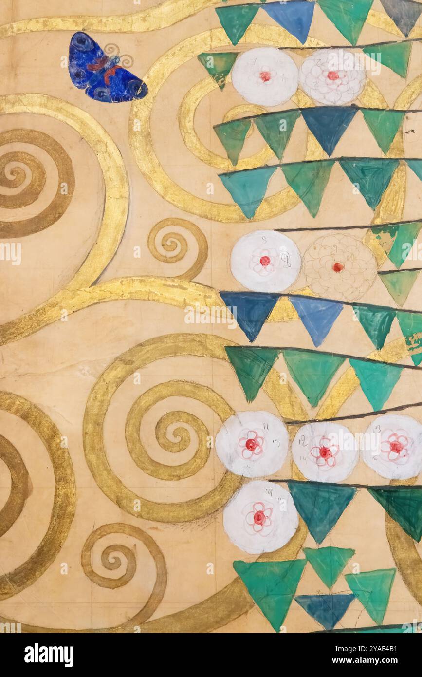 Working drawing of vegetation by Gustav Klimt in MAK Museum Stock Photo ...