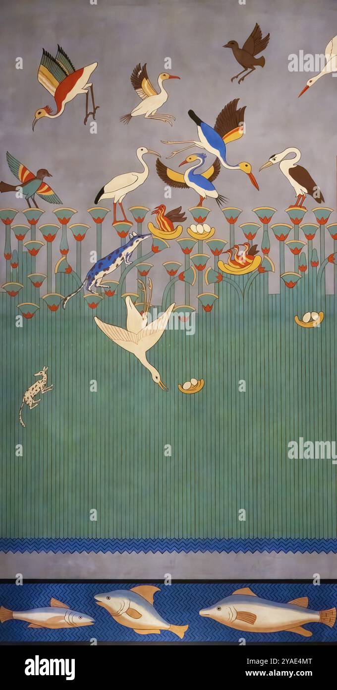 Vienna, Austria - April 26, 2024: Reproduction of ancient Egyptian ...