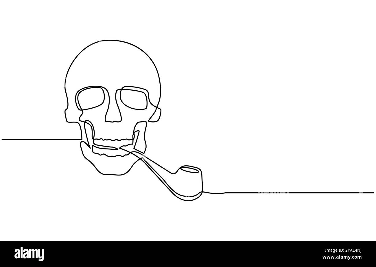 Hipster man smoking pipe Stock Vector Images - Alamy