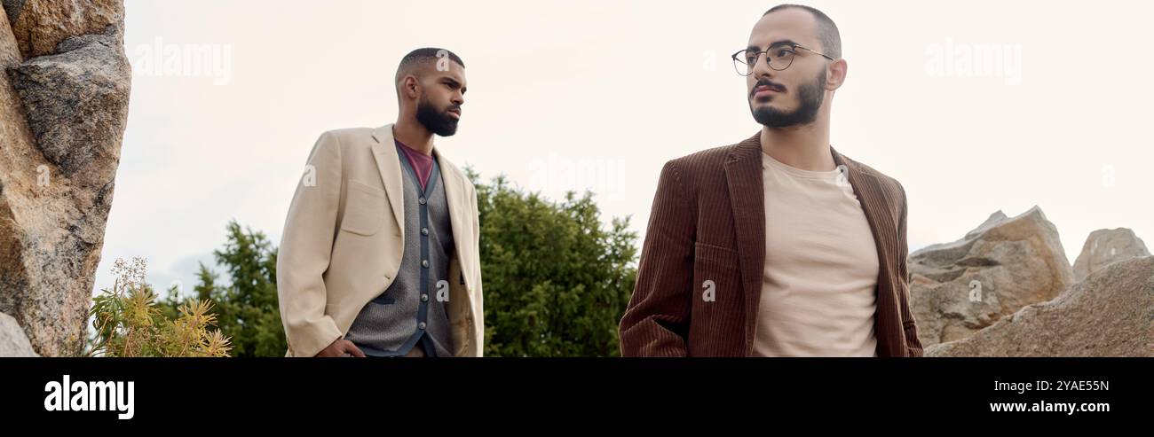 Two men in tailored attire hi-res stock photography and images - Alamy