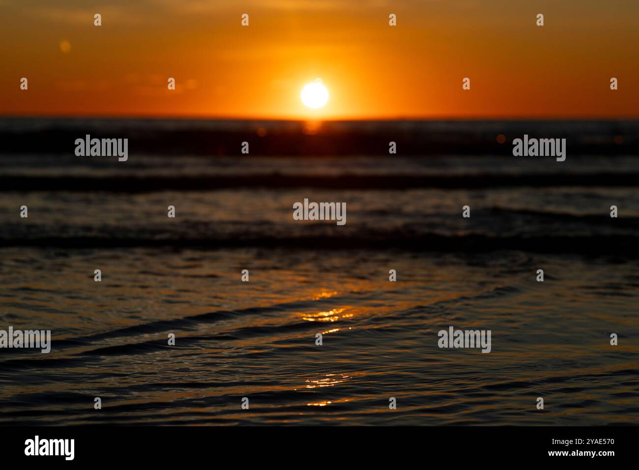 Sunrise. Dawn. Dawn in the sea. Sunrise in the sea. The first rays of ...