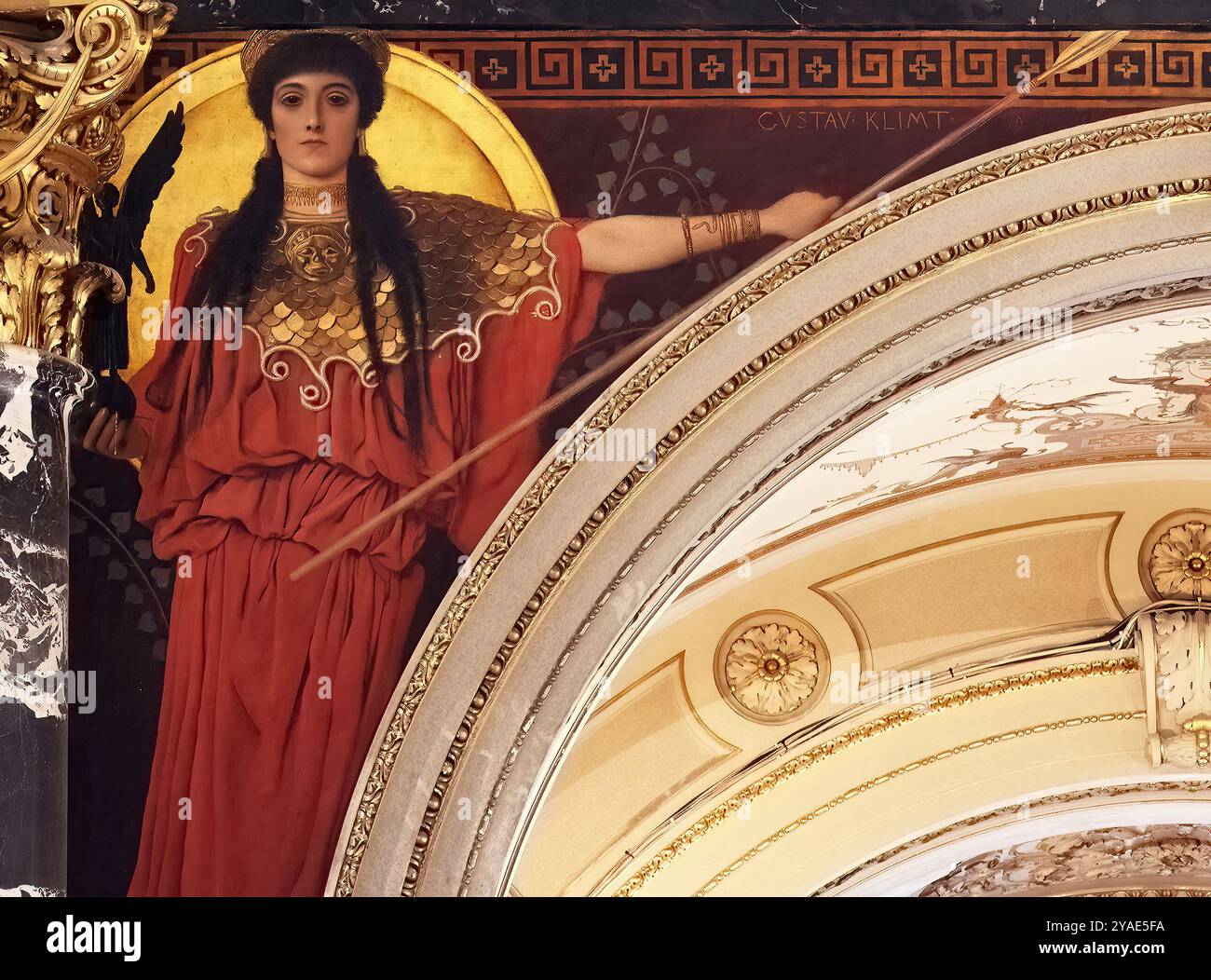 Painting by Gustav Klimt in Kunsthistorisches Museum Stock Photo - Alamy