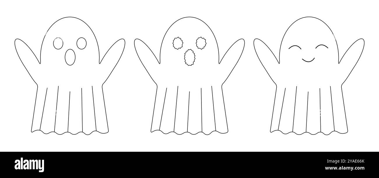 Simple Halloween Ghost Coloring Pages Coloring Pages Halloween PDF,