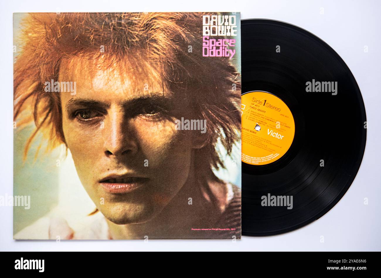 LP cover and vinyl of Space Oddity, the second studio album by David ...