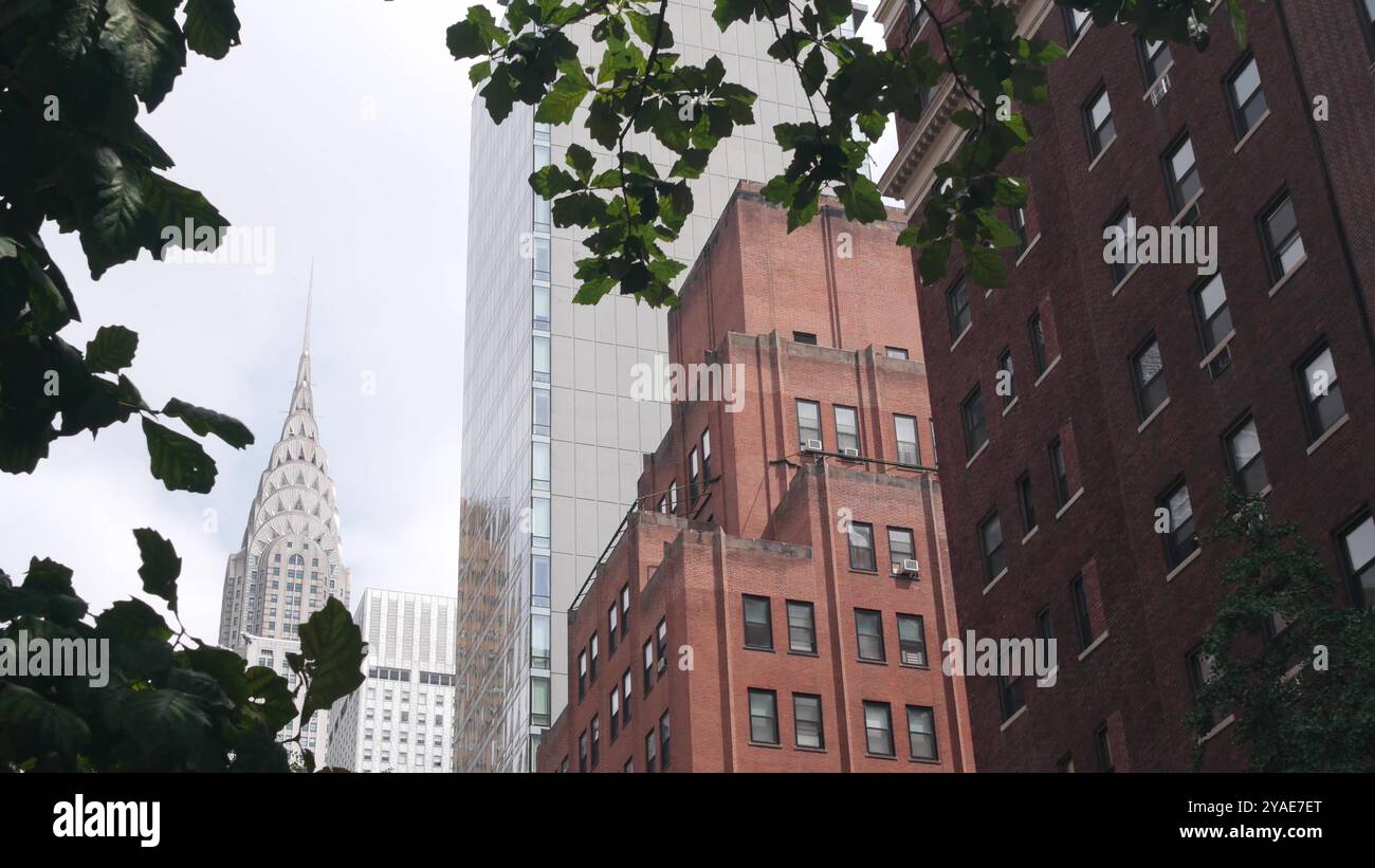New York City Manhattan Midtown 42 street architecture. Chrysler ...