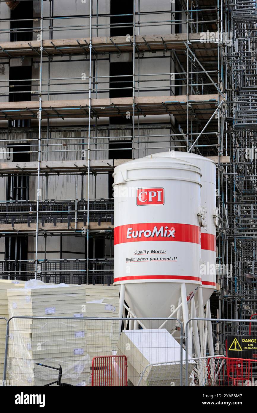 Euromix mortar silo mixing station and expanded foam insulation sheets ...
