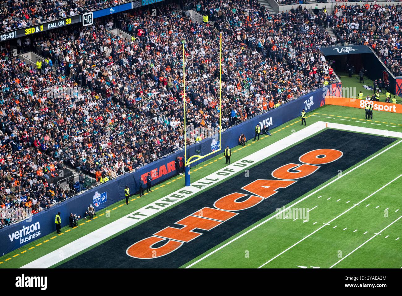 London, UK. 13 October 2024. The Chicago Bears are the home team ...