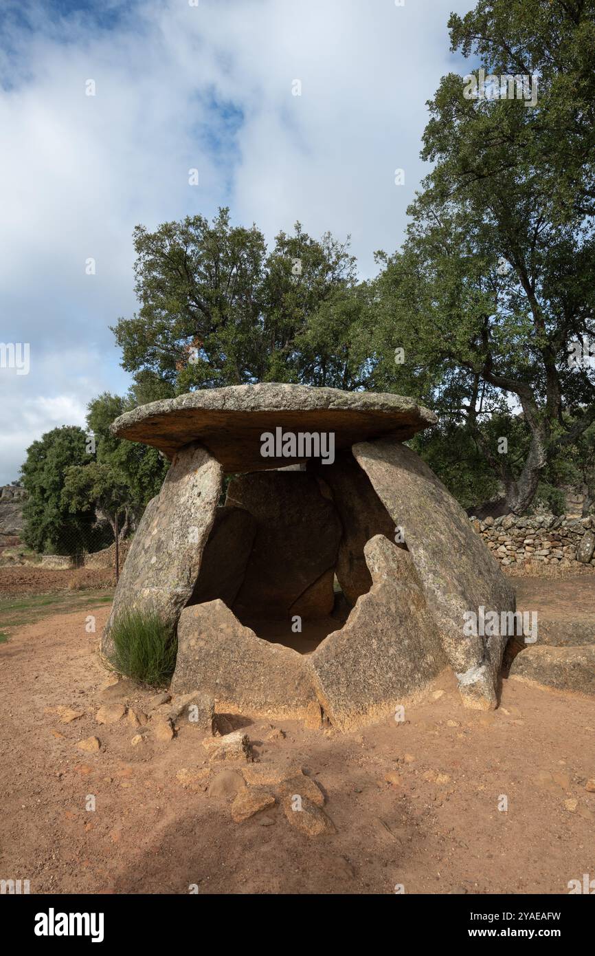 Dolmen near Valencia de Alcántara, Caceres, Extremadura, Spain, Europe ...