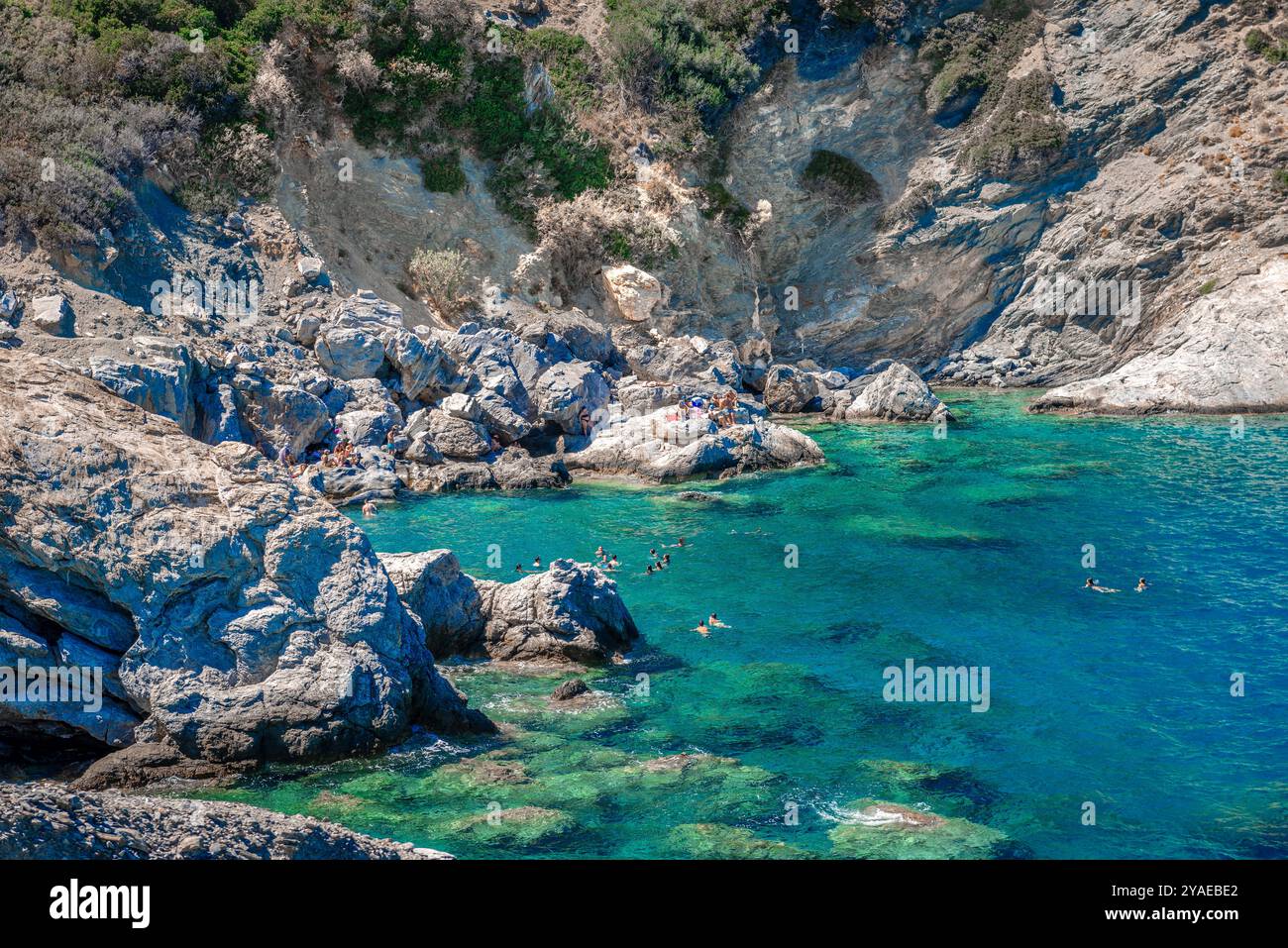 Agia Anna beach, a small rocky beach of spectacular beauty, famous for ...
