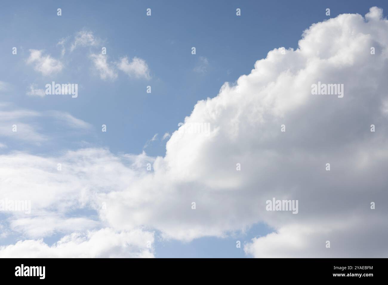 A Beautiful and Serene Cloudy Sky Overhead on a Peaceful Day in the ...