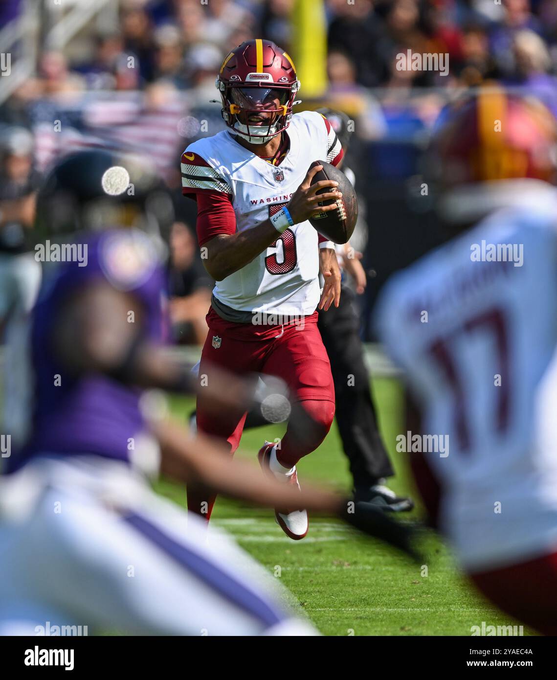 Baltimore, United States. 13th Oct, 2024. Washington Commanders ...