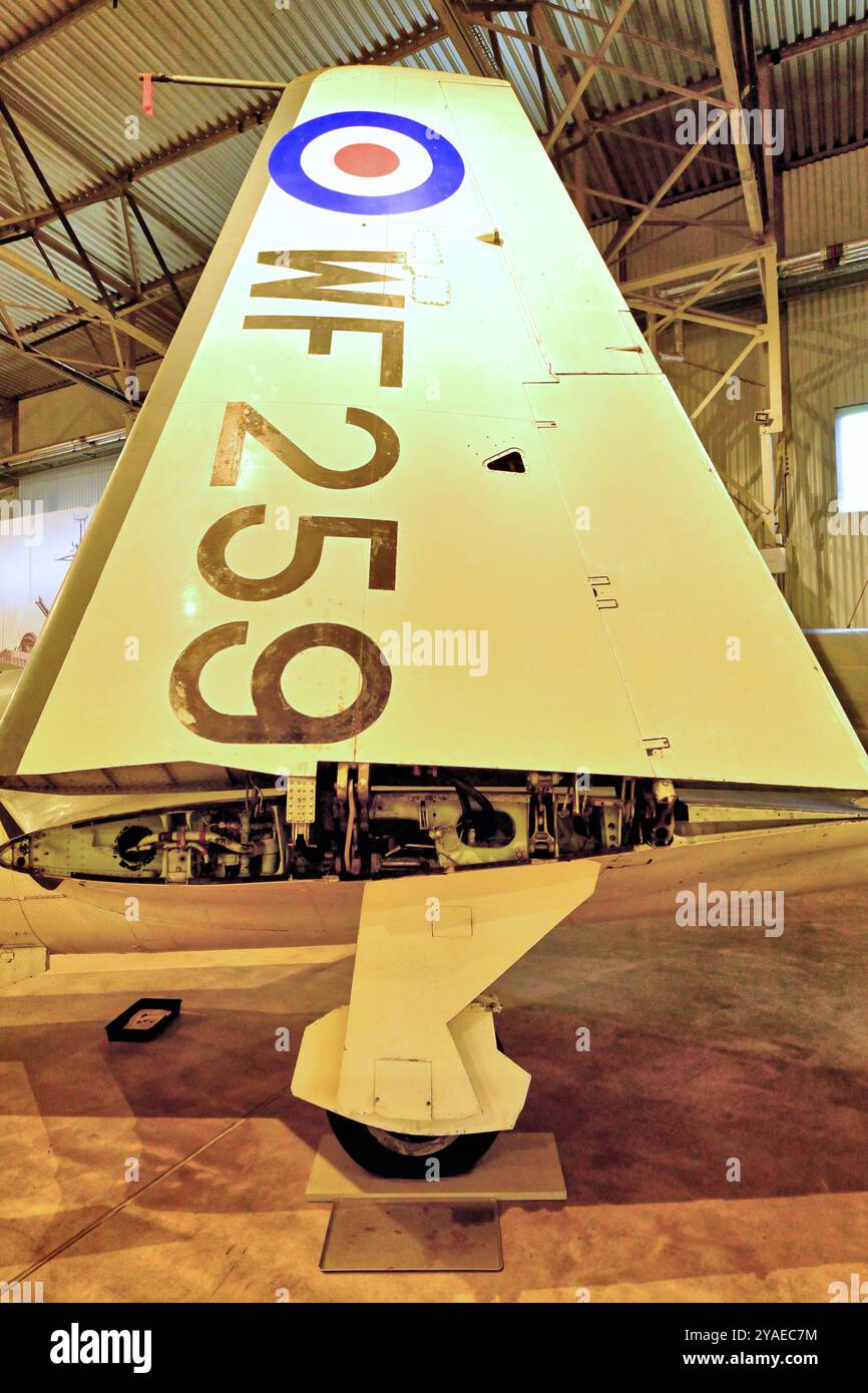 National Museum Of Flight Scotland a Hawker Sea Hawk F2 WF259 of the ...