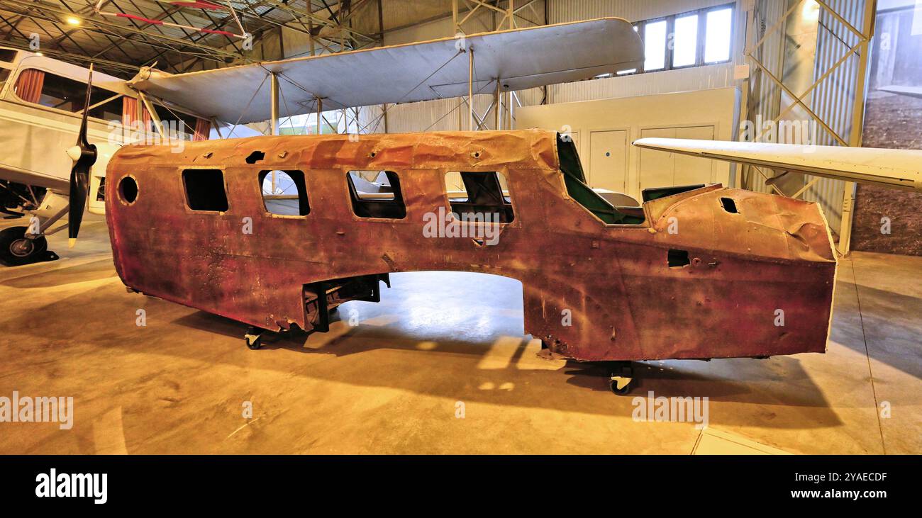 National Museum Of Flight Scotland the crashed wreck of a Spartan ...