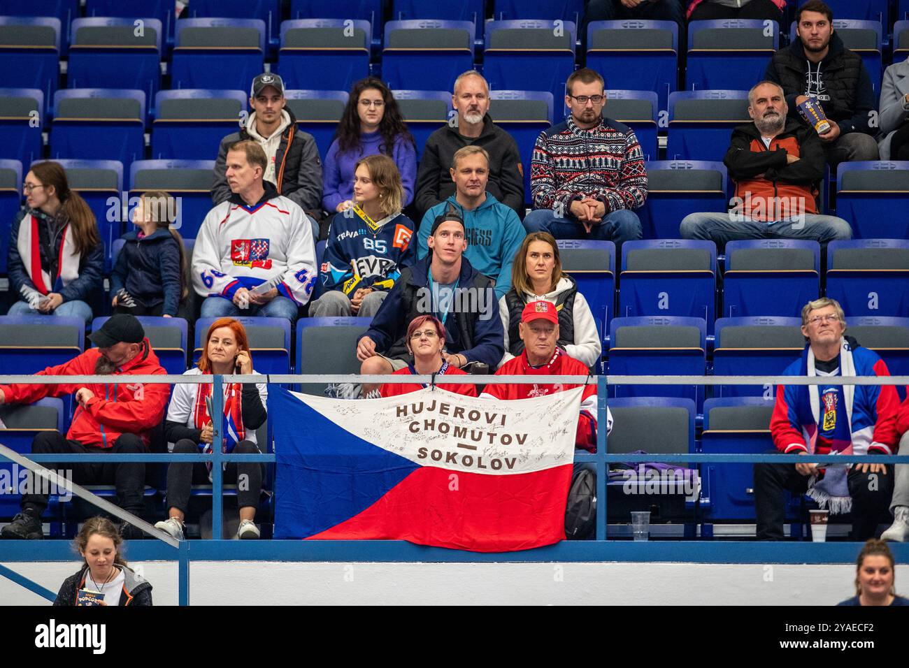 Czech fans with national flag during the final match of the IPH World ...
