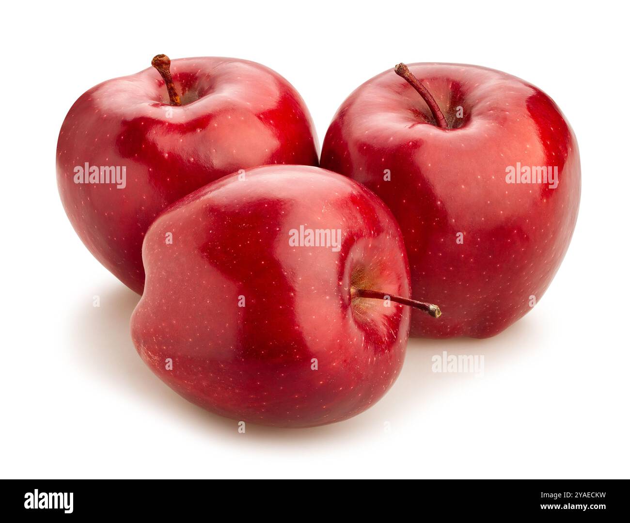 red delicious apples path isolated on white Stock Photo - Alamy