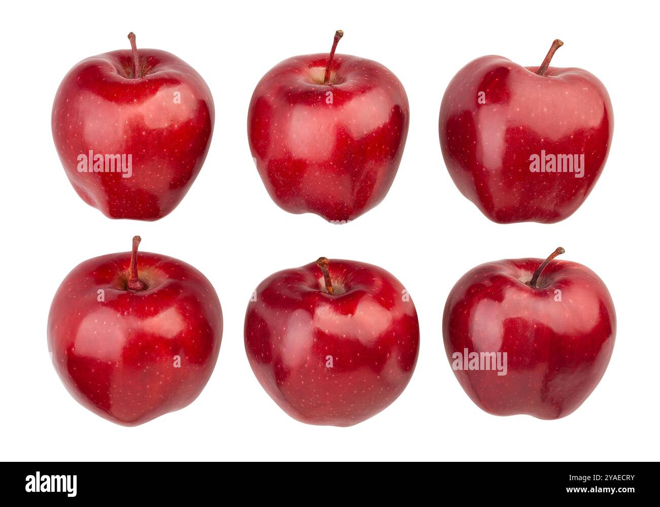 red delicious apples path isolated on white Stock Photo - Alamy