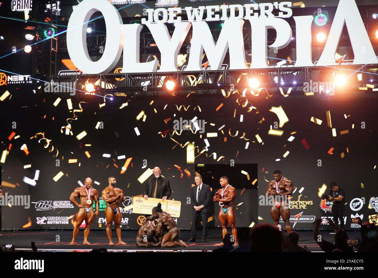 LAS VEGAS, NV - OCTOBER 12: Samson Dauda reacts after winning the Open ...
