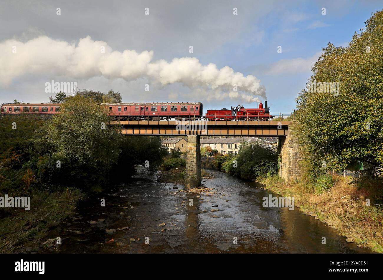 FR 20 heads the Ramsbottom shuttle at Summerseat on 11.10.24 Stock ...