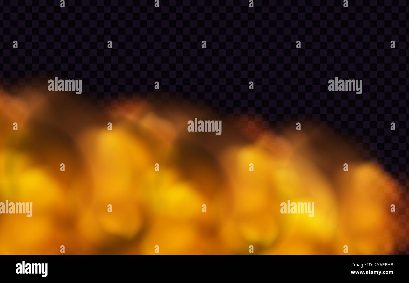 Orange vector cloudiness ,fog or smoke on dark checkered background ...