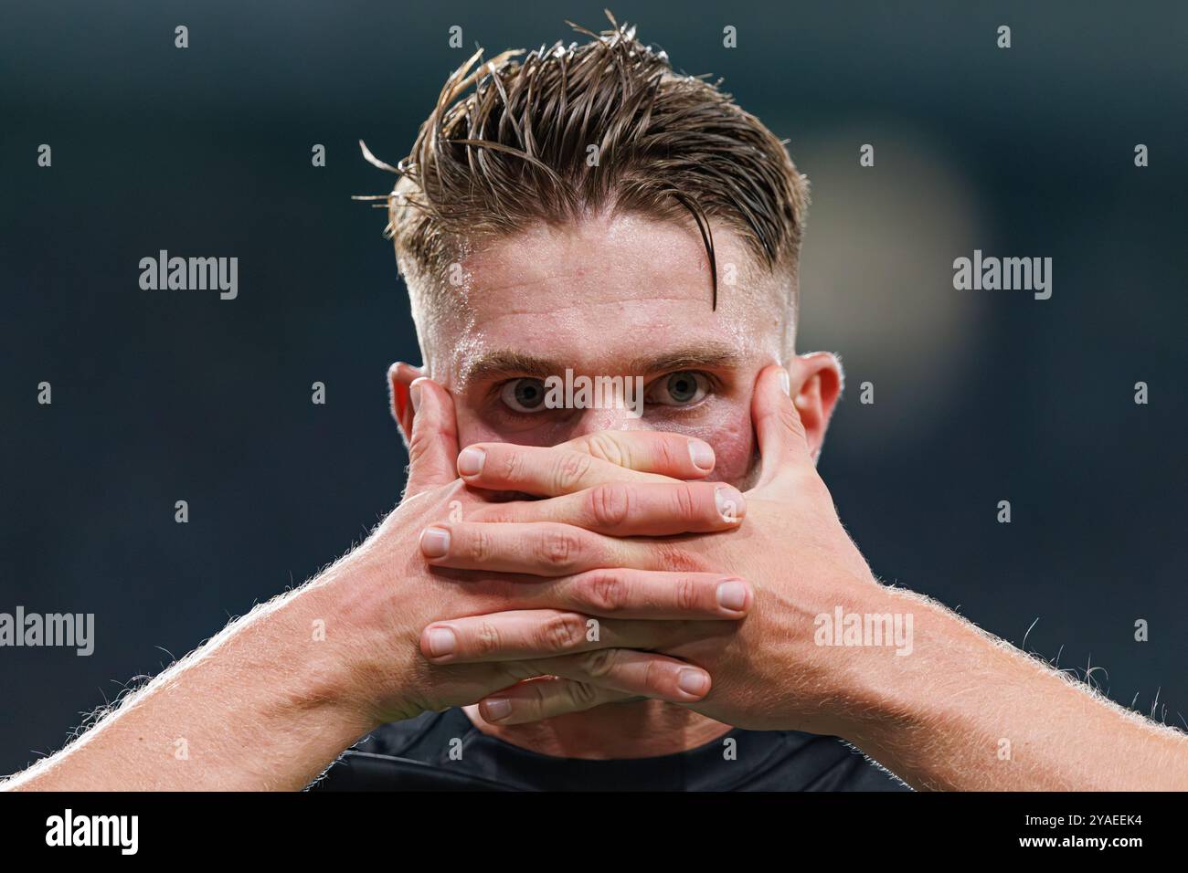 Viktor Gyokeres seen celebrating after scoring goal during Liga ...