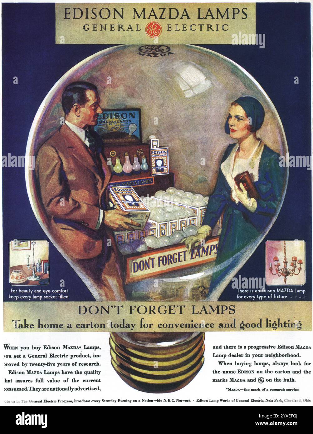 Edison general electric hi-res stock photography and images - Alamy