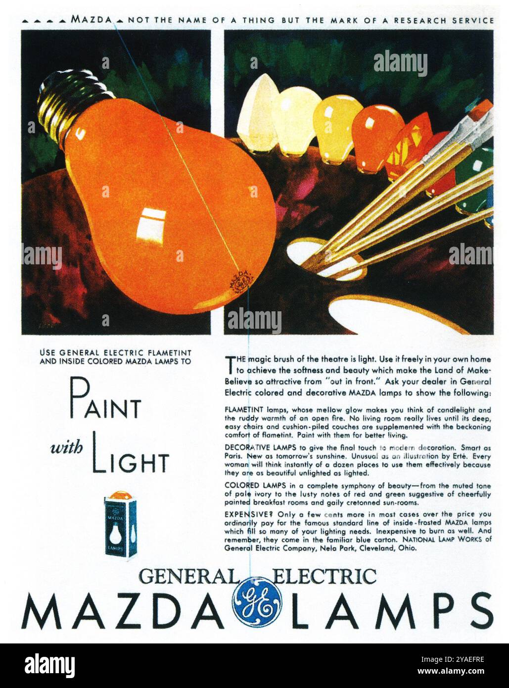 Light bulbs advert Cut Out Stock Images & Pictures - Alamy