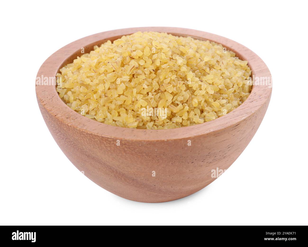 Raw bulgur in wooden Cut Out Stock Images & Pictures - Alamy