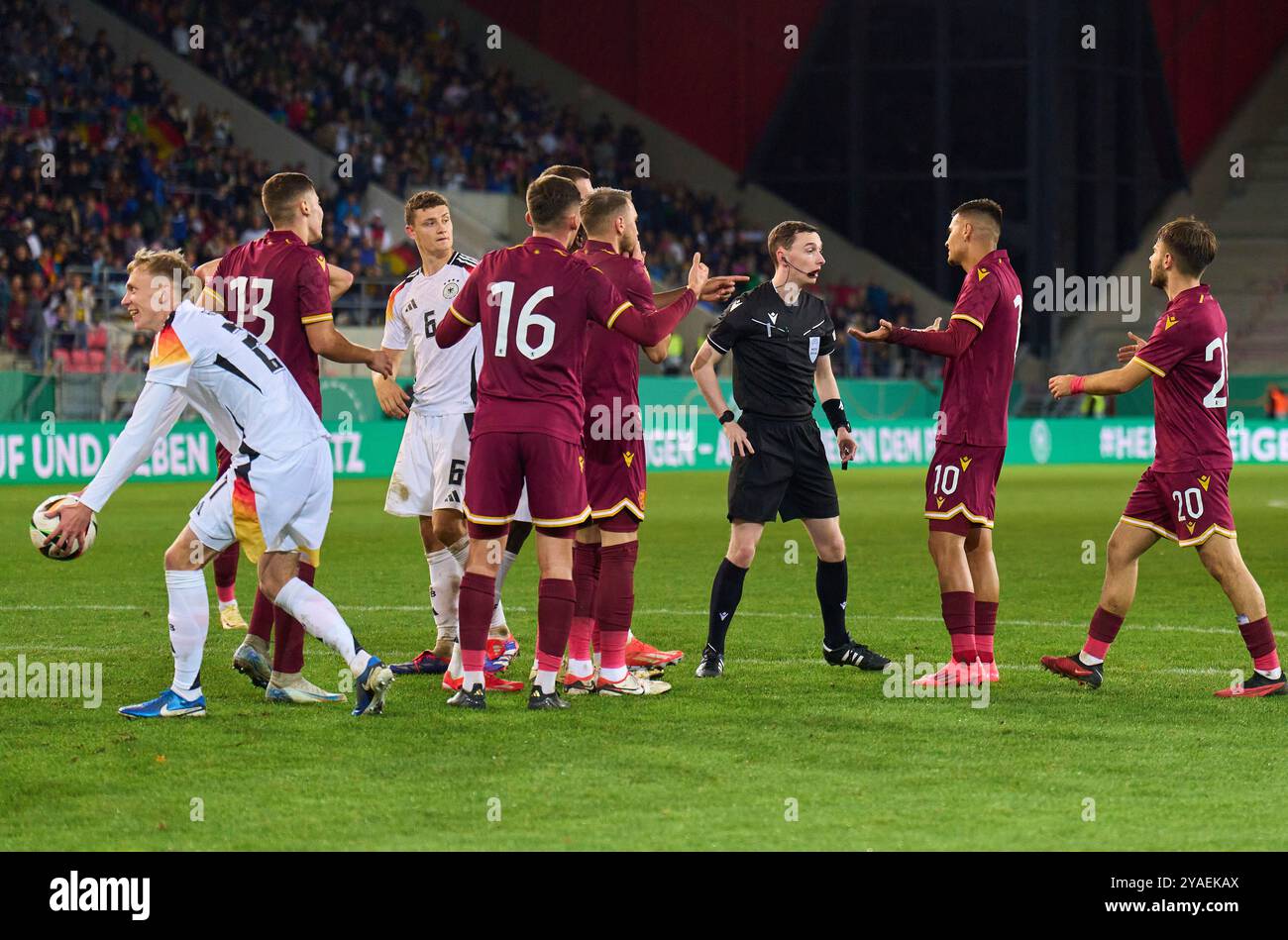 Regensburg, Germany. 11th Oct, 2024. 11m penalty decision of referee ...