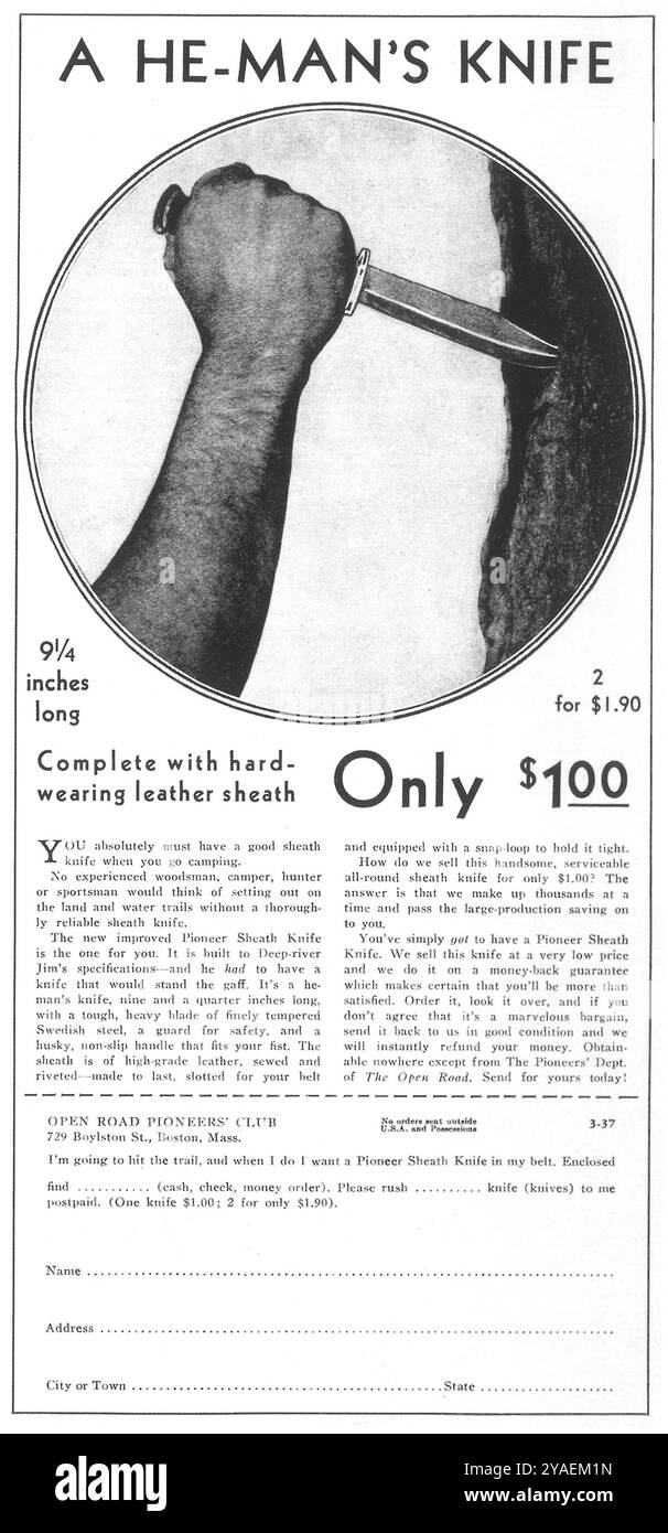 Knife advertisement Cut Out Stock Images & Pictures - Alamy