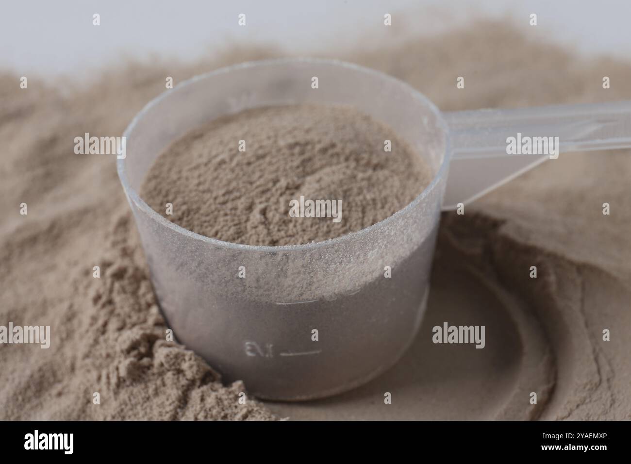 Pile protein powder measuring hi-res stock photography and images - Alamy