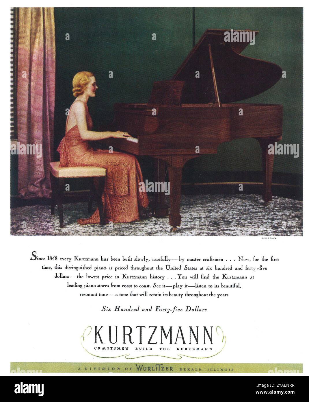 Advertisement for piano Cut Out Stock Images & Pictures - Alamy