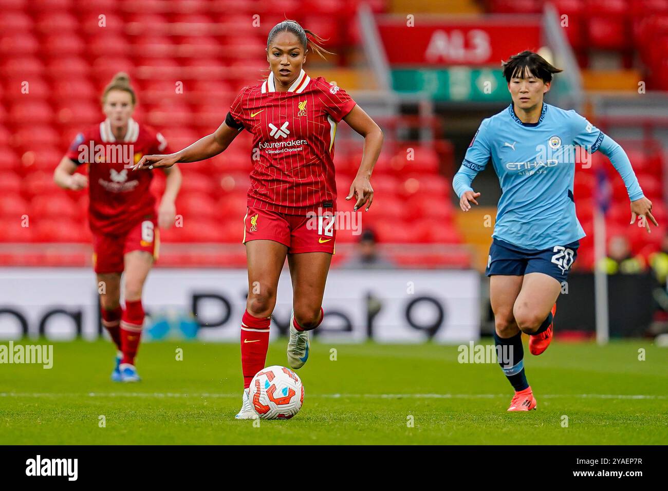 Liverpool, UK. Sunday 13th October 2024, Barclays Women’s Super League ...