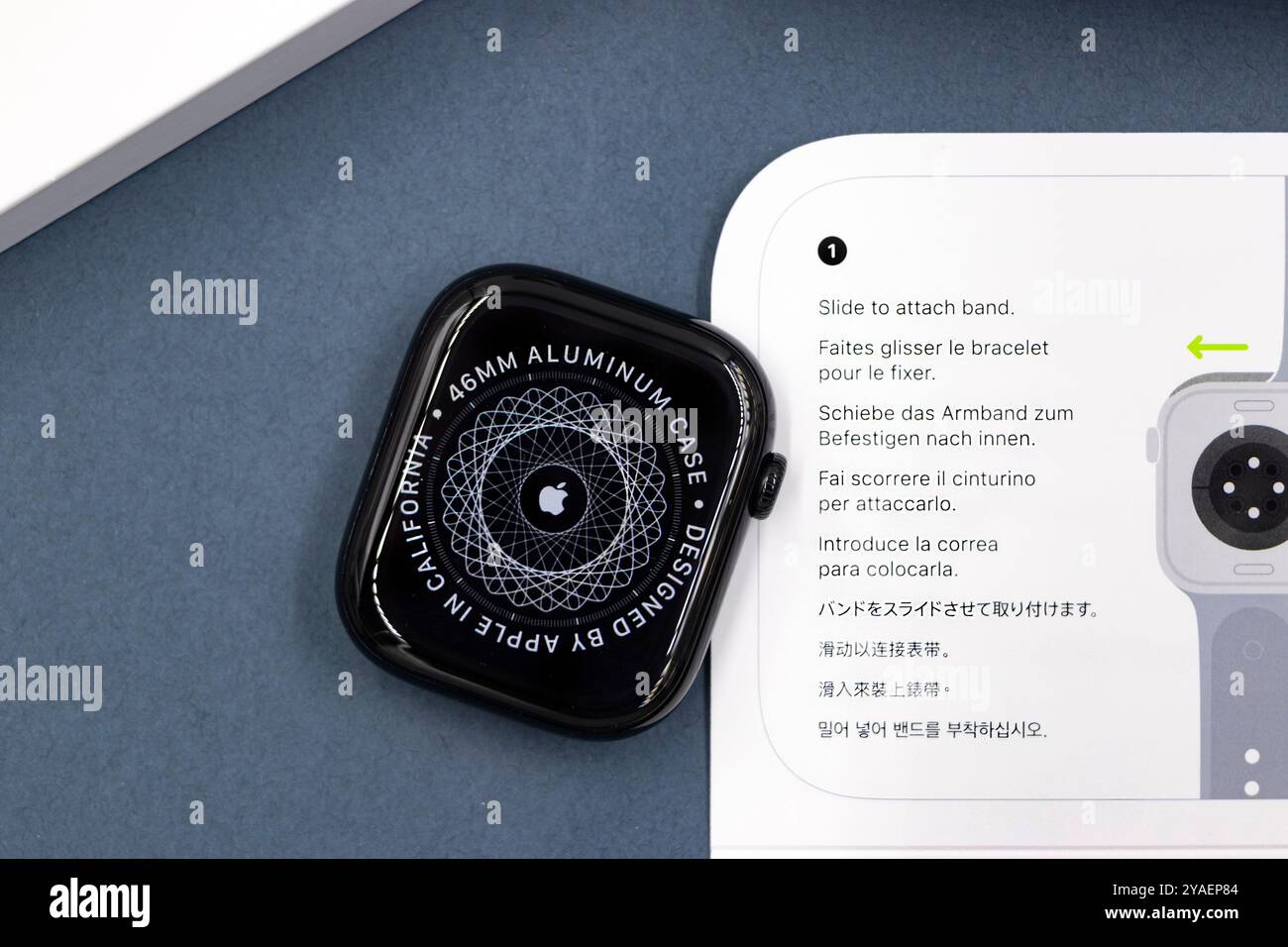 packaging with new released 2024 Apple Watch series 10 smartwatch setup ...