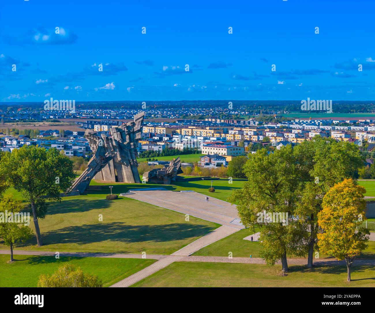 Ninth fort in Kaunas, Lithuania. Kaunas IX Fort Museum. A monument and ...