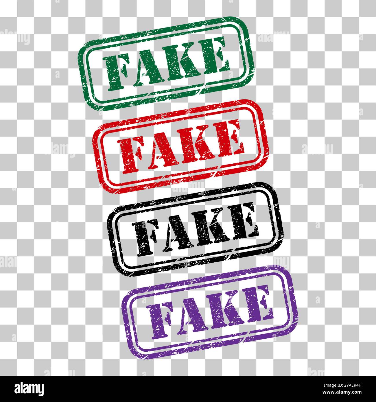 Set of Fake stamp symbol, label sticker sign button, text banner vector ...