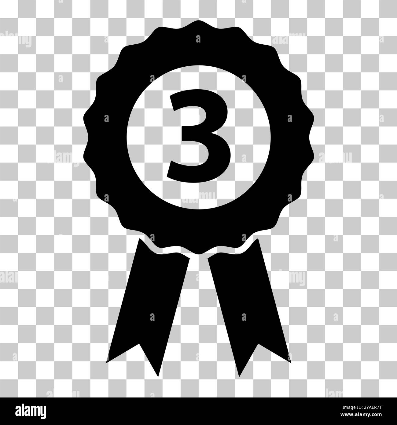 Certification seal award icon, ribbon web stamp symbol, label vector ...