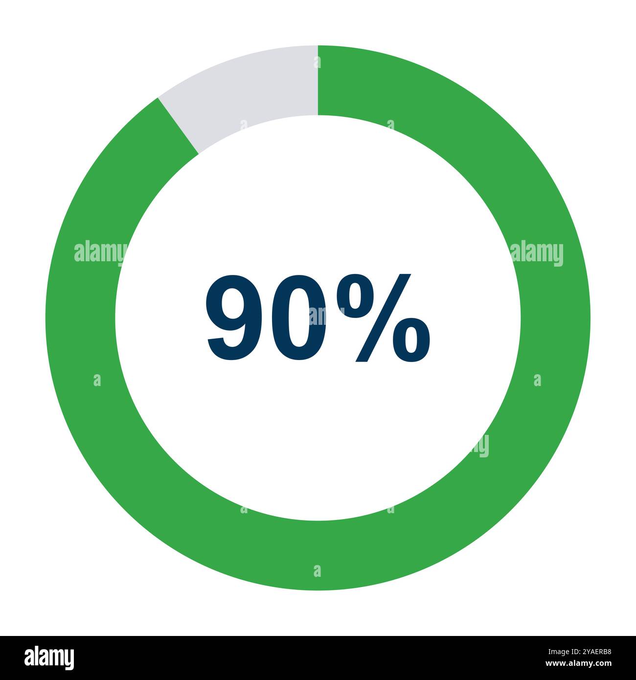 Information round diagram 90 percent icon, infographic graphic pie ...