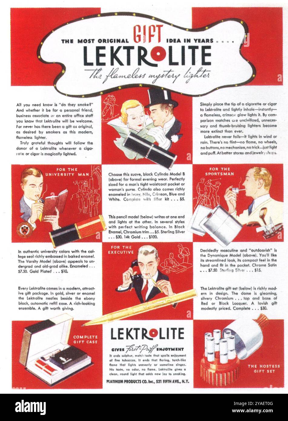 Retro cigarette lighter advertisement hi-res stock photography and ...