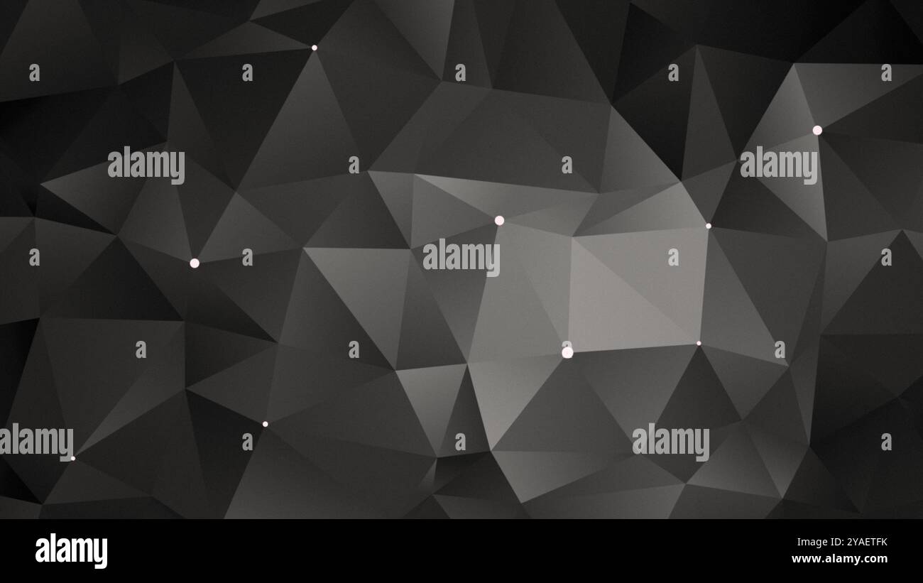 Abstract And Modern Grainy Polygon Vector Pattern Background In Black And White 3d Triangular