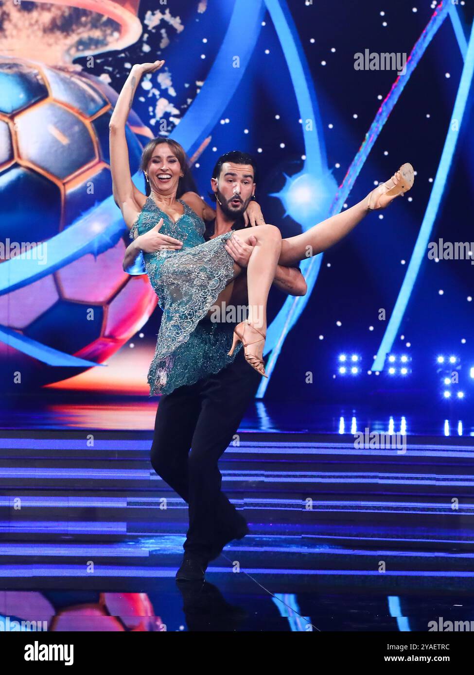 Rome, Rai auditorium of the Foro Italico, TV show "Dancing with the Stars". In the photo ...