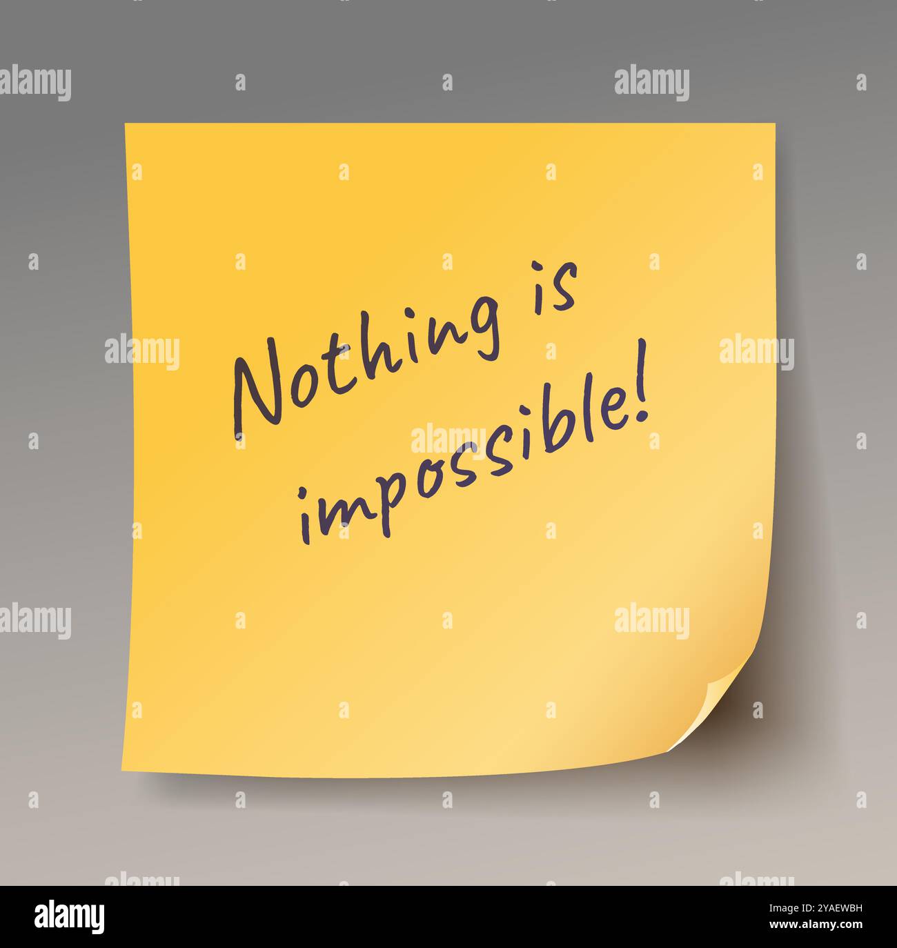 Nothing is impossible Stock Vector Images - Alamy