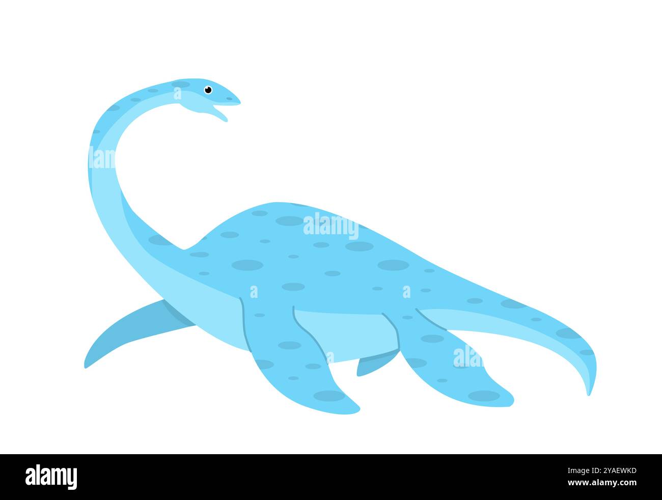 Concept of dinosaur. Blue pterosaur. Prehistoric wild animal. Wildlife ...