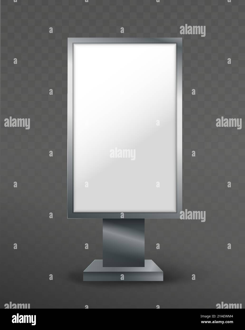 Realistic promotional billboard. Vertical advertising and marketing ...