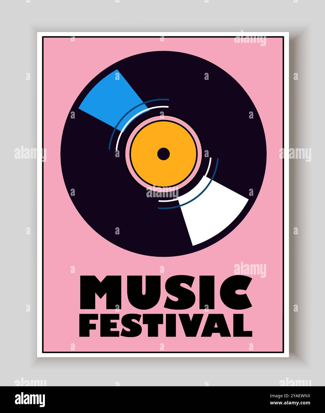 Music day poster. Vinyl disc. Melody and song, music. International ...