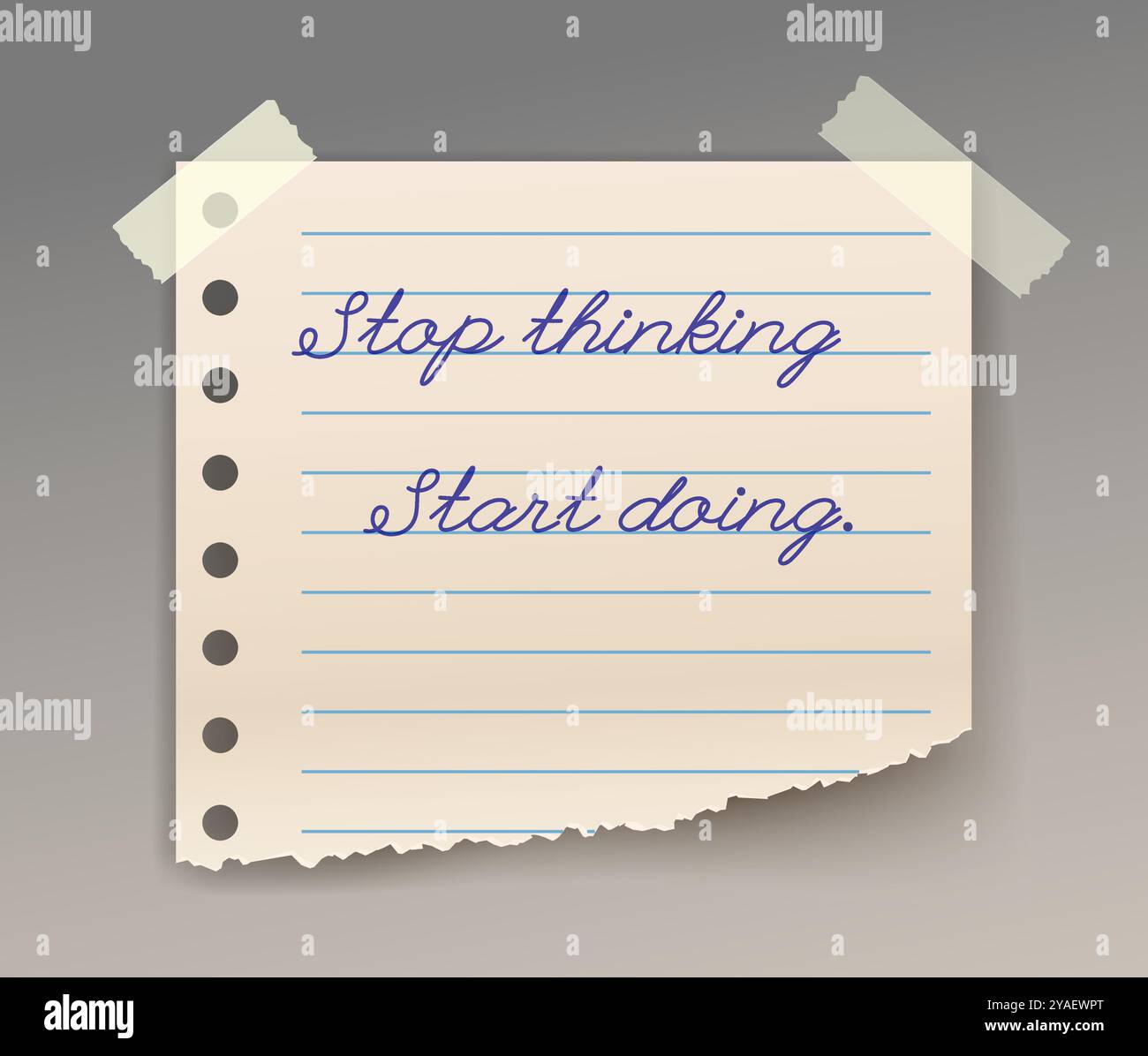 Note with text. Memo and notebook paper list, sheet. Scrap and adhesive ...