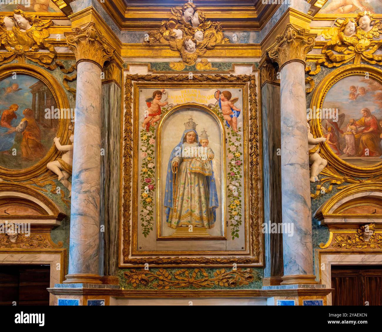 Image of the Madonna and Child painting located within the Oratorio del ...